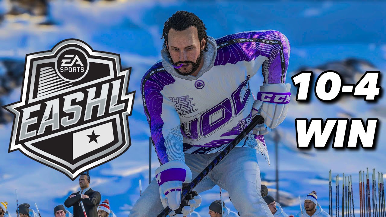 NHL 24 EASHL 3V3 DROP 10-4 WIN🪽 - YouTube