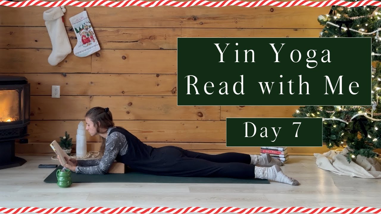 Yin Yoga Read with Me | Merry & Mindful Day 7 Christmas Yoga - YouTube
