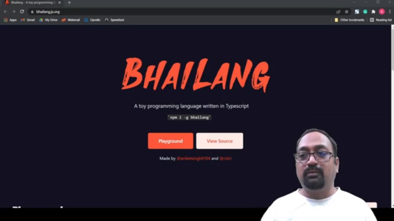 Bhailang Tutorial A Programming Language For Bhai Log In Hindi Youtube