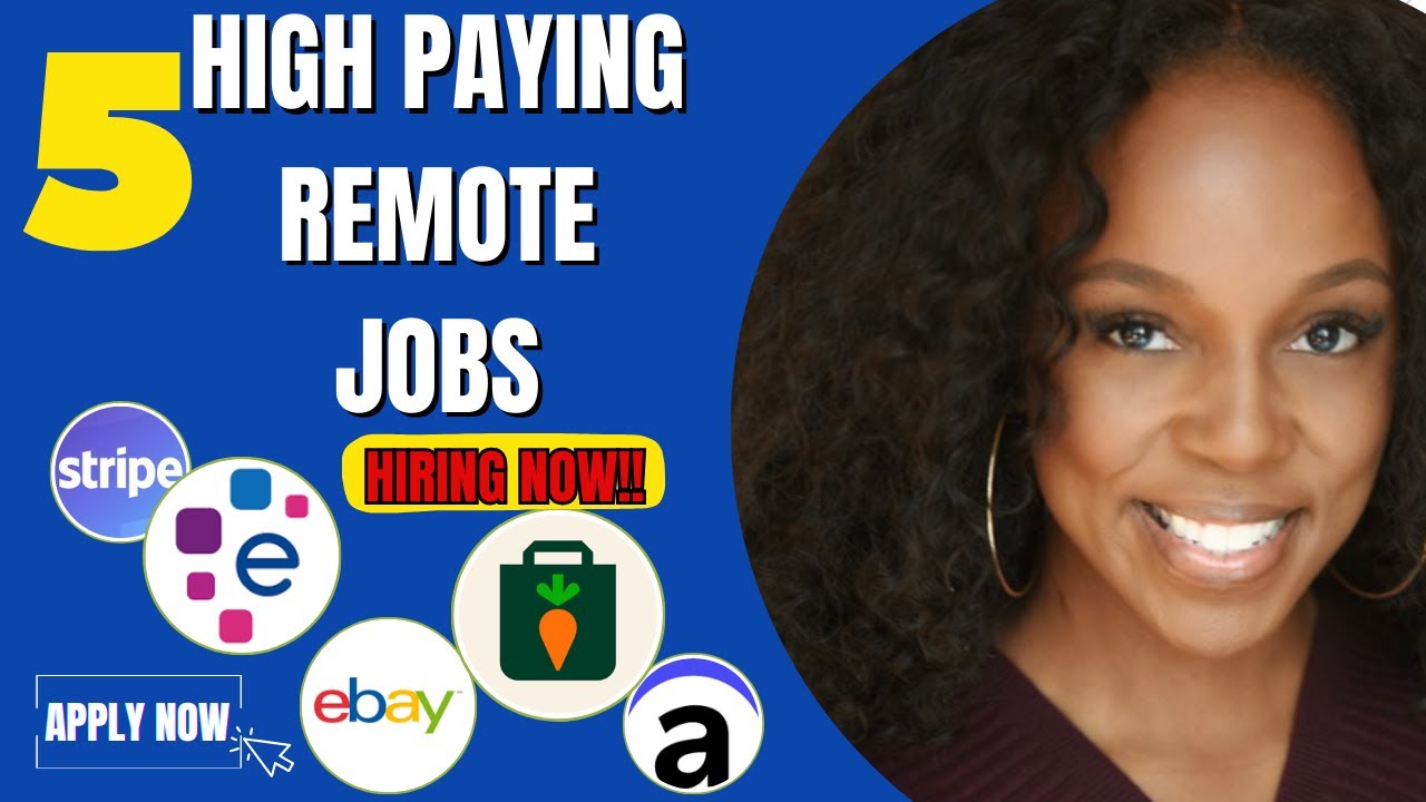 🚨 5 High-Paying Remote Jobs Hiring NOW (Work From Anywhere in 2025 ...