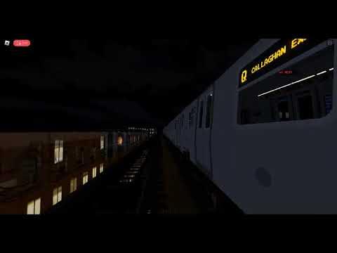 (Roblox) PTA Subway Callaghan Lines 2001 R143 [8128] Q Train From Ridgeworth Island to 53rd ...