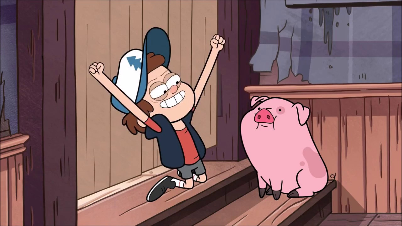 Dipper Hugs Waddles - YouTube