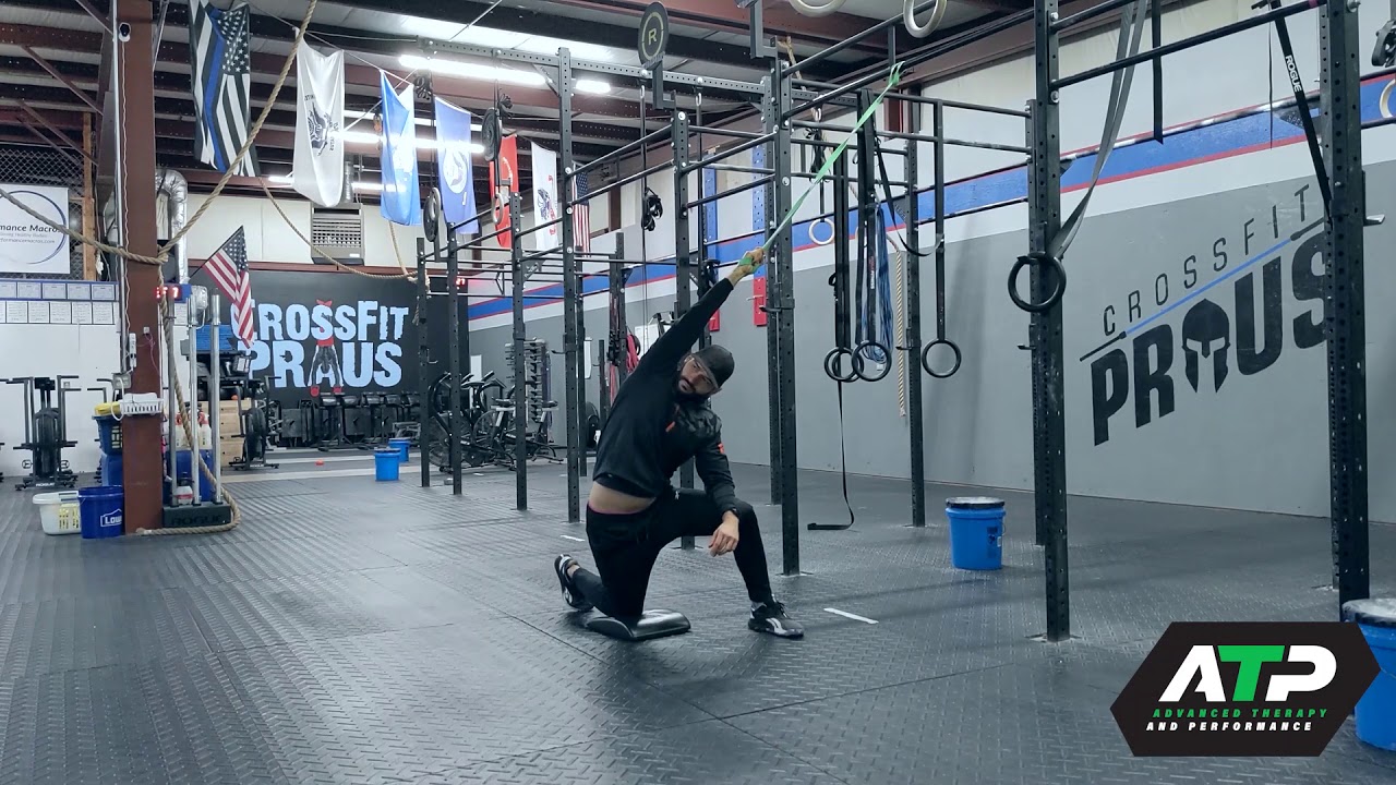 Half Kneeling Banded QL Hip Stretch - YouTube