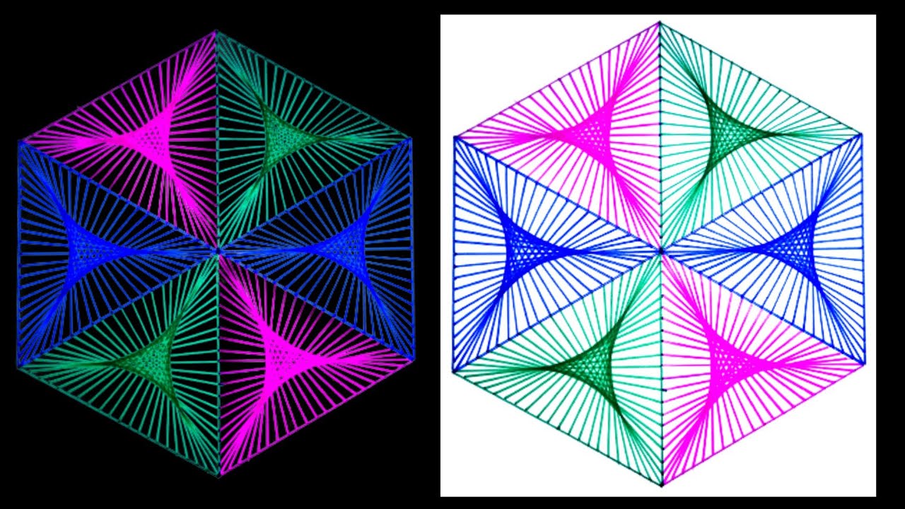 Geometric pattern| Geometric shapes| geometrical pattern| how to draw ...