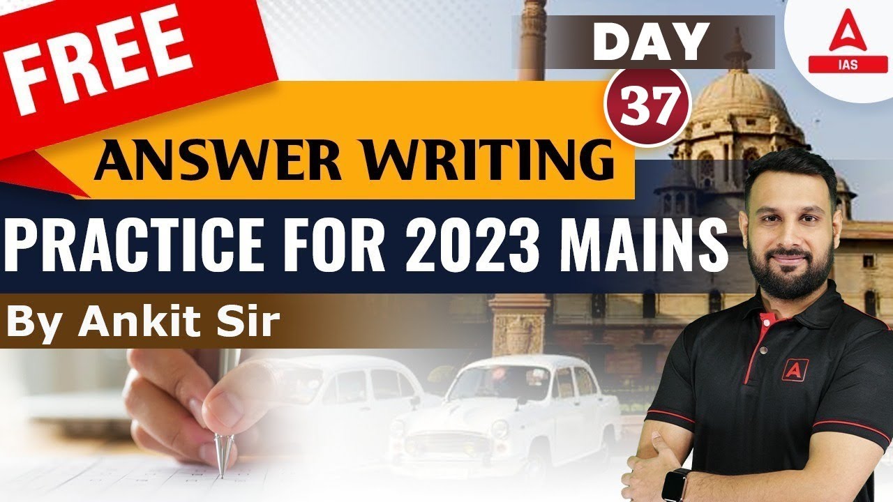 UPSC 2023 | UPSC Answer Writing Practice By Ankit Sir - YouTube