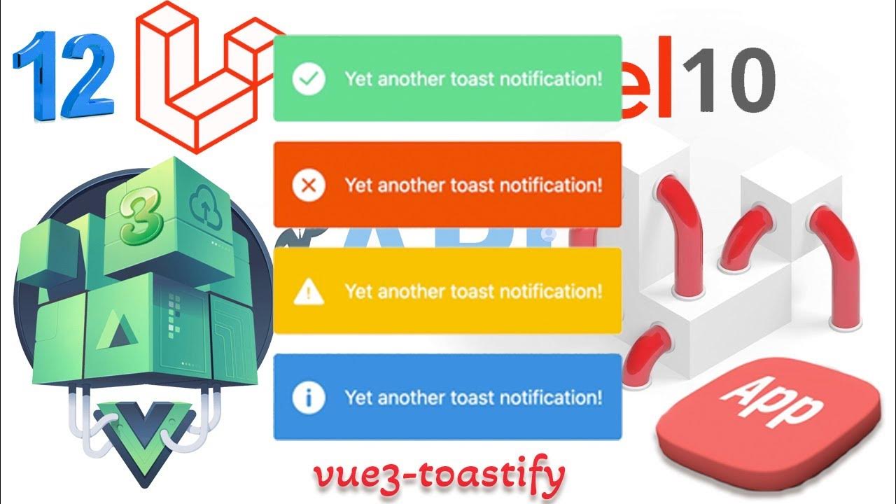 vue3-toastify -Laravel 10 مع vue js 3 - YouTube