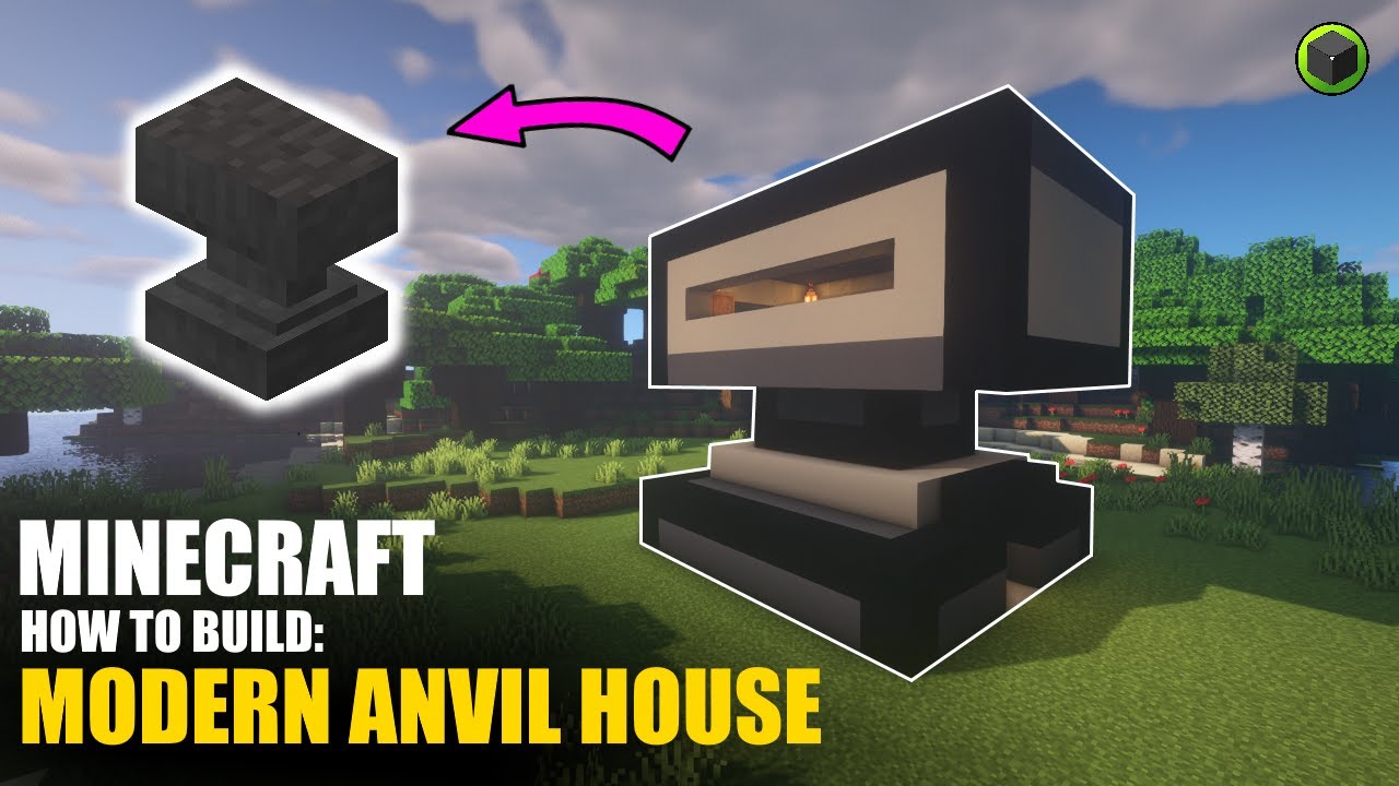 HOW TO BUILD: MODERN ANVIL HOUSE | MINECRAFT BUILDINGS #51 - YouTube