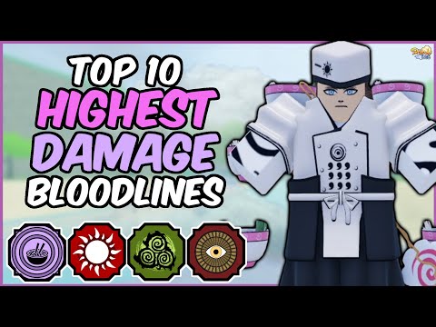 Top 10 HIGHEST DAMAGE Bloodlines in Shindo Life | Shindo Life Bloodline ...
