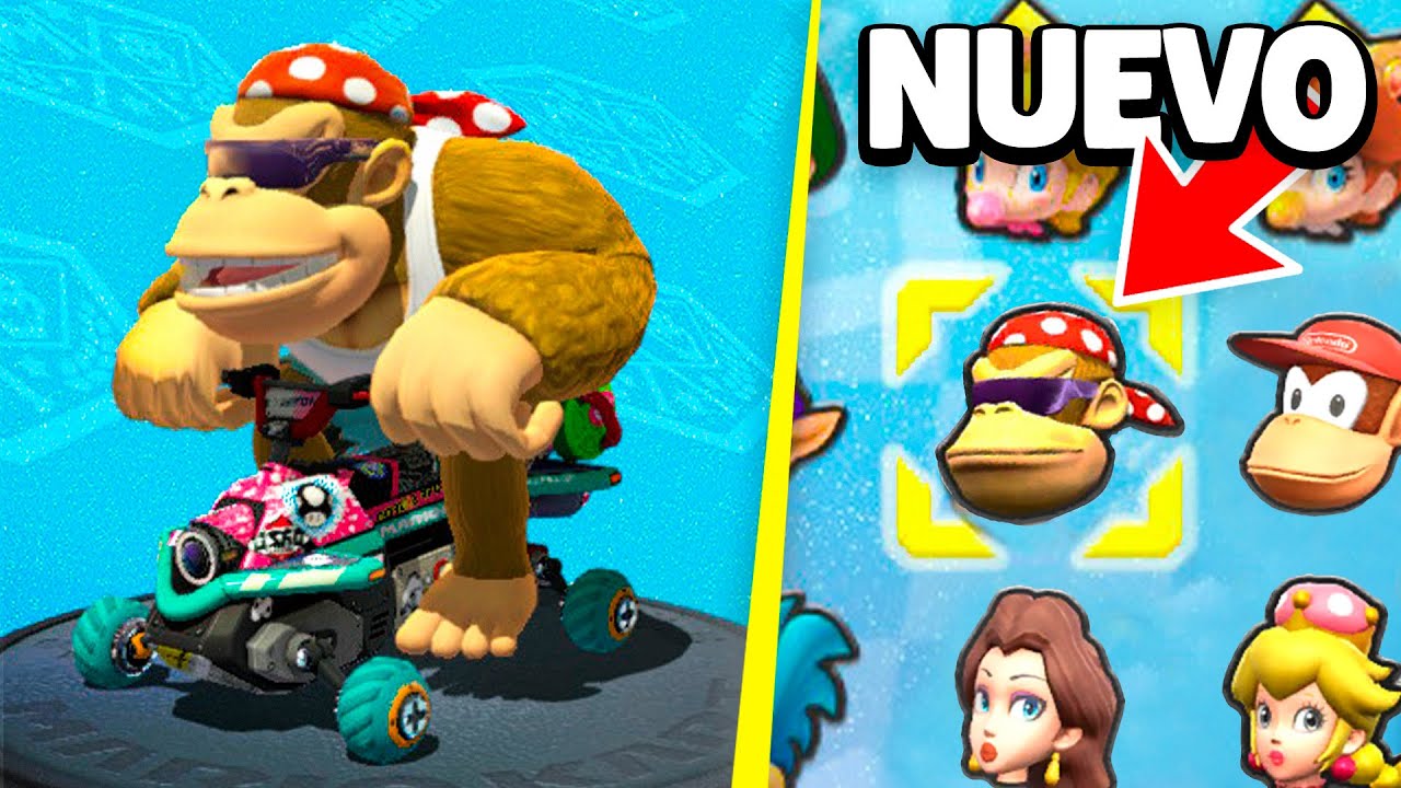 FUNKY KONG VUELVE a MARIO KART junto con 3 NUEVOS PERSONAJES! - YouTube