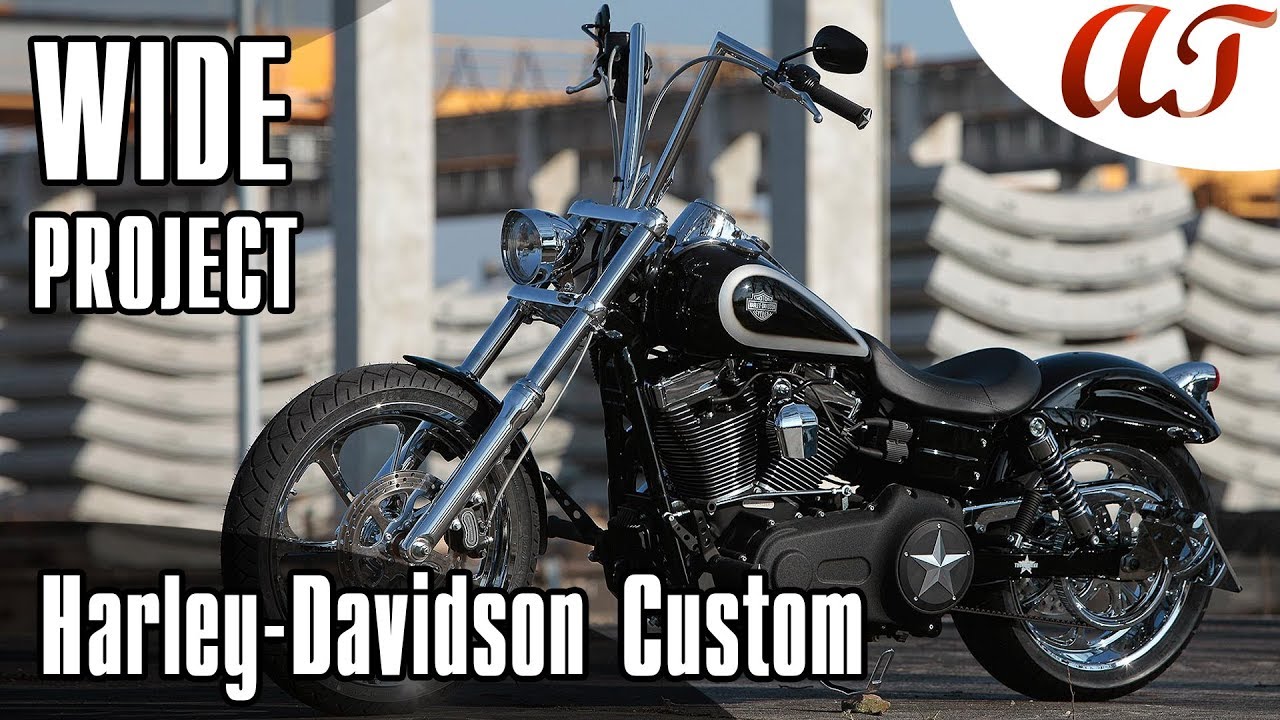 Harley-Davidson WIDE GLIDE Custom: WIDE PROJECT * A&T Design - YouTube