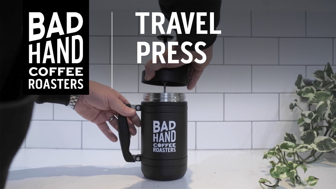 Bad Hand Coffee Travel Press - YouTube