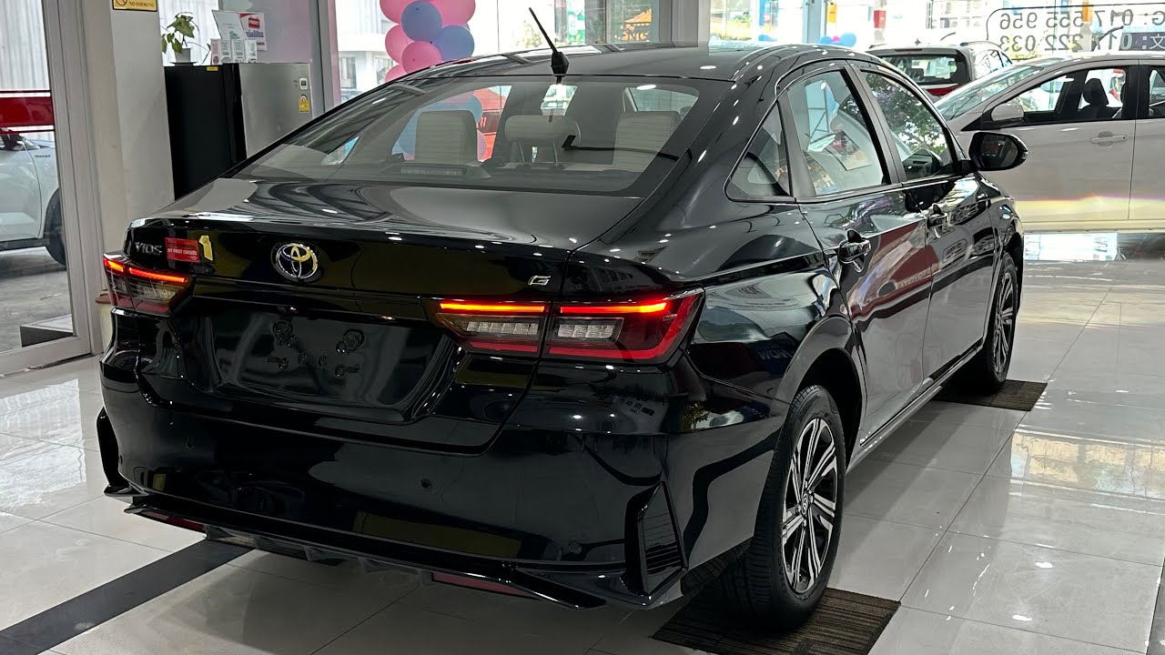 All New Toyota vios 1.3L Black Color Review Interior Exterior - YouTube