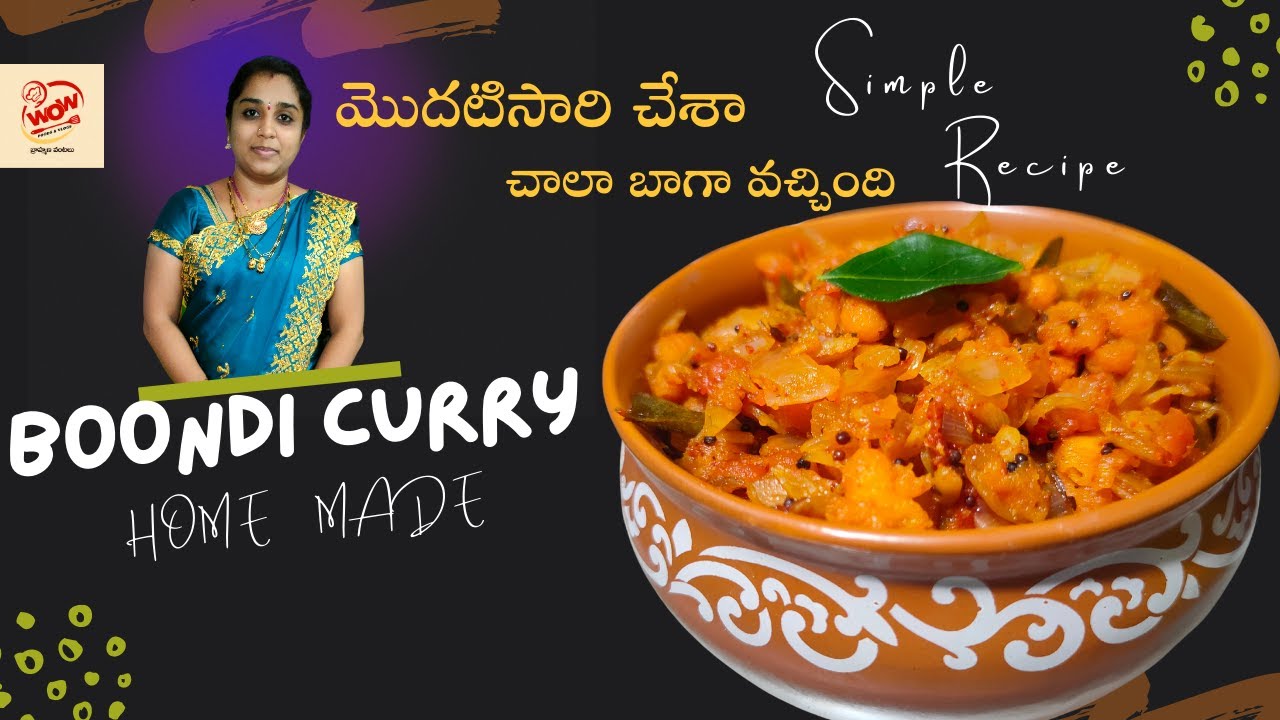 Curry With Boondi Mixture | Boondi Curry | Best Food | South Indian ...