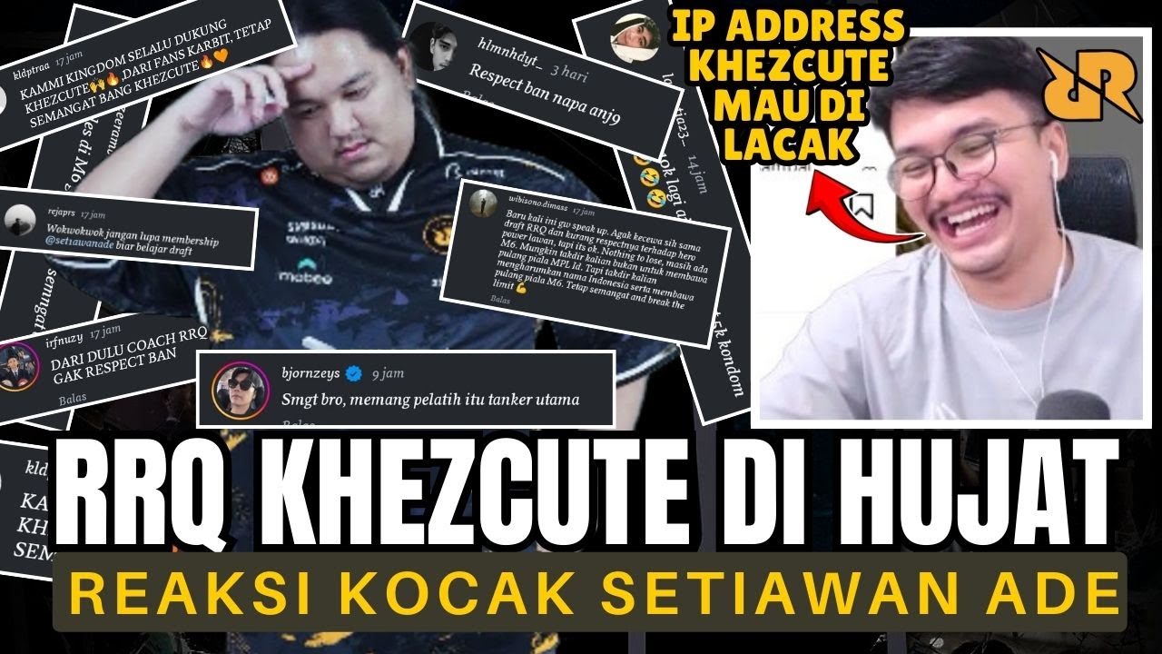 KHEZCUTE DI HUJAT KINGDOM? REAKSI MAS ADE MELIHAT RRQ KHEZCUTE DI HUJAT ...