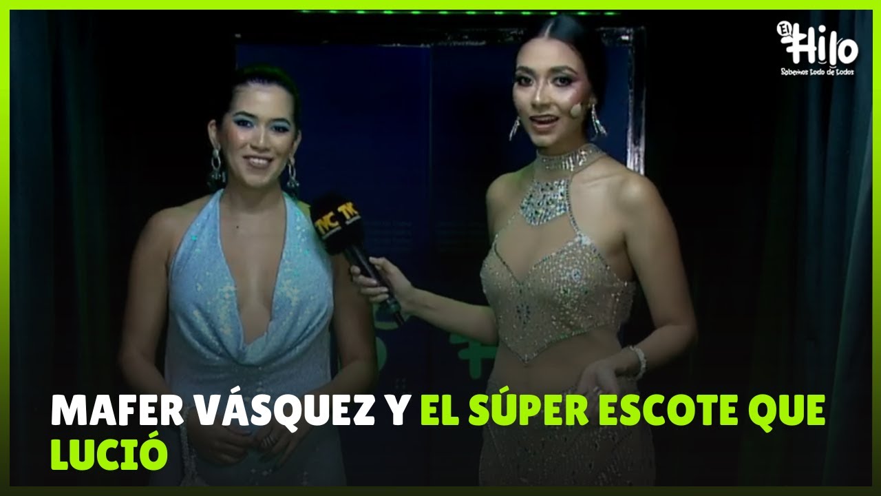 Mafer Vásquez y el súper escote que lució en los Premios El Hilo 2024 - YouTube