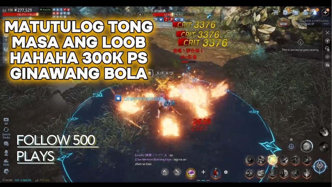 MIR4 GLOBAL 500 PLAYS SP WAR UNLIMITED 300K PS NO PROBLEM - YouTube