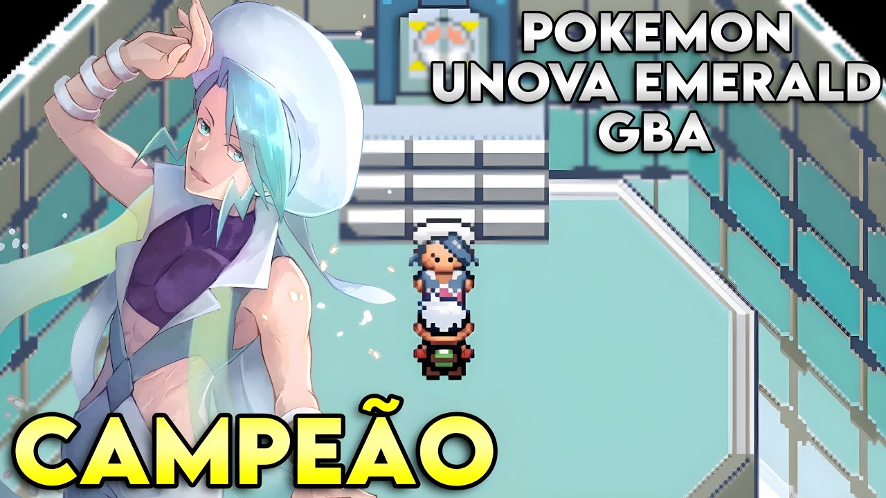 Elite four + campeão - pokémon unova emerald gba - YouTube