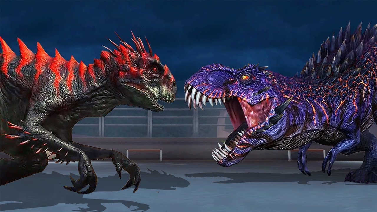 Bumpy vs Scorpius rex vs T-rex Boss : Dinosaur Fight | Jurassic World ...