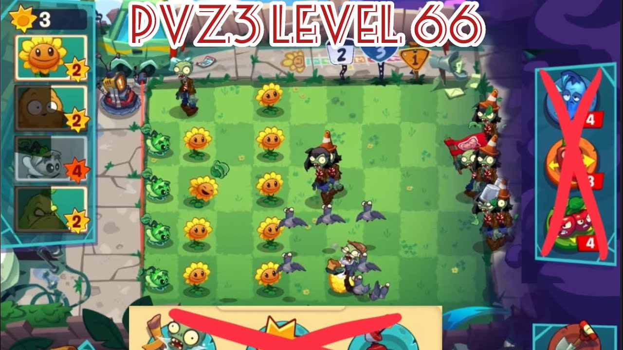 Pvz 3 level 66 NO POWERSUPS OR BOOSTS - YouTube