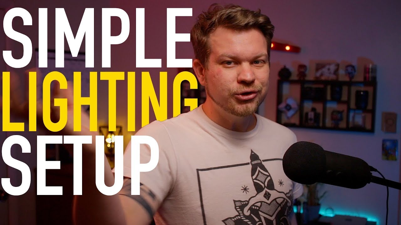 My Cheap and Easy YouTube Studio Lighting Setup - YouTube