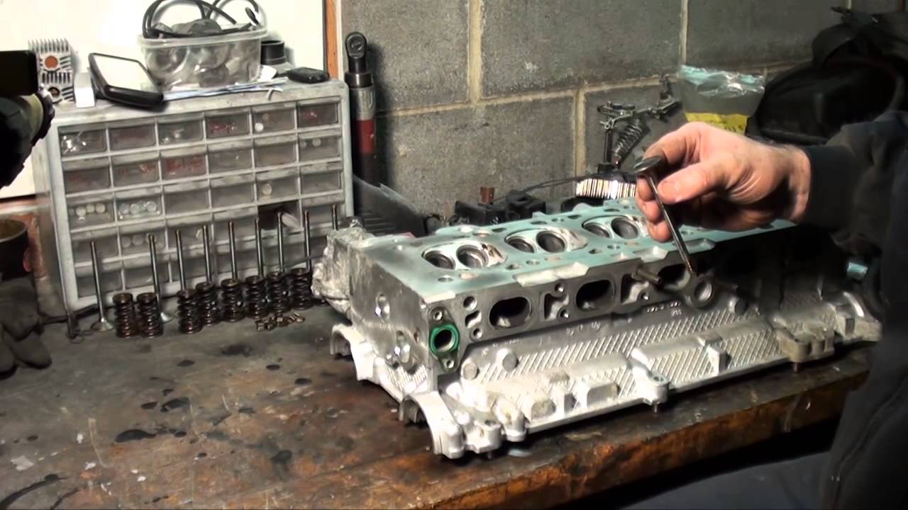 Part-3 Volvo S70 2.4T Installing valve seals and re-lapping valves ...