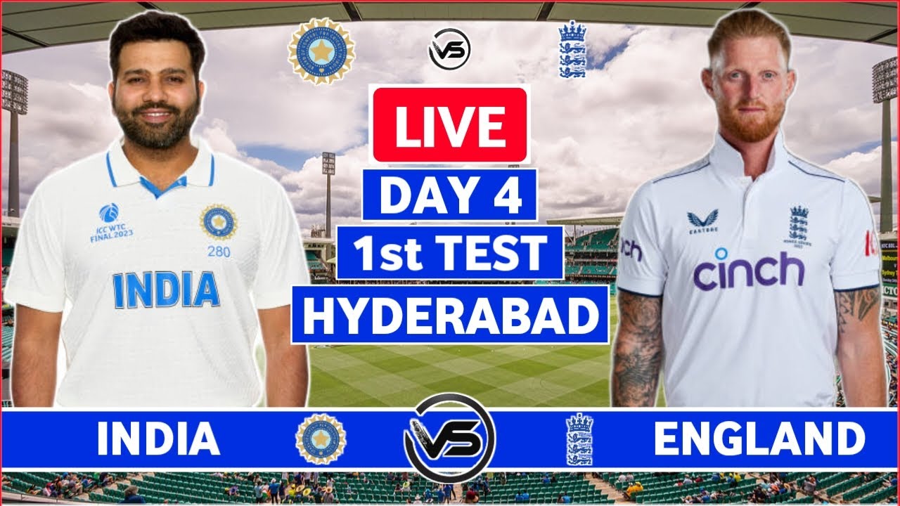 India v England 1st Test Day 4 Live Scores | IND v ENG Test Live Scores ...