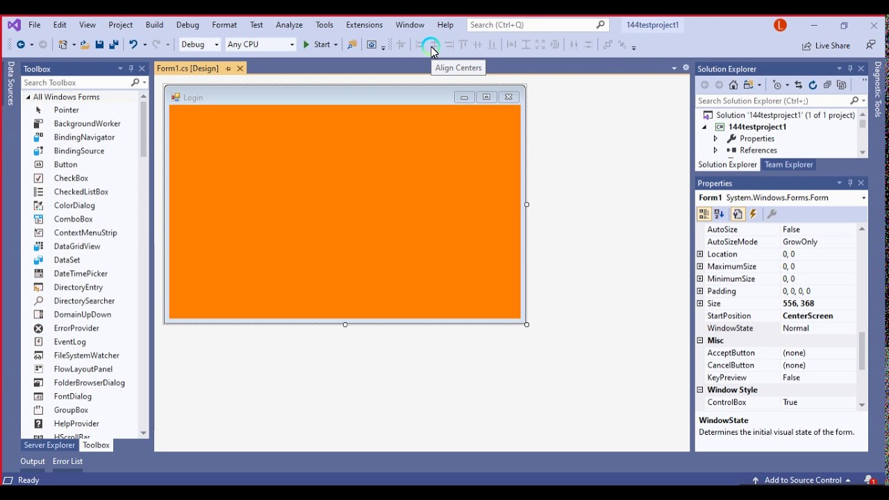 C# Part 3 - How to change more properties in Form - YouTube