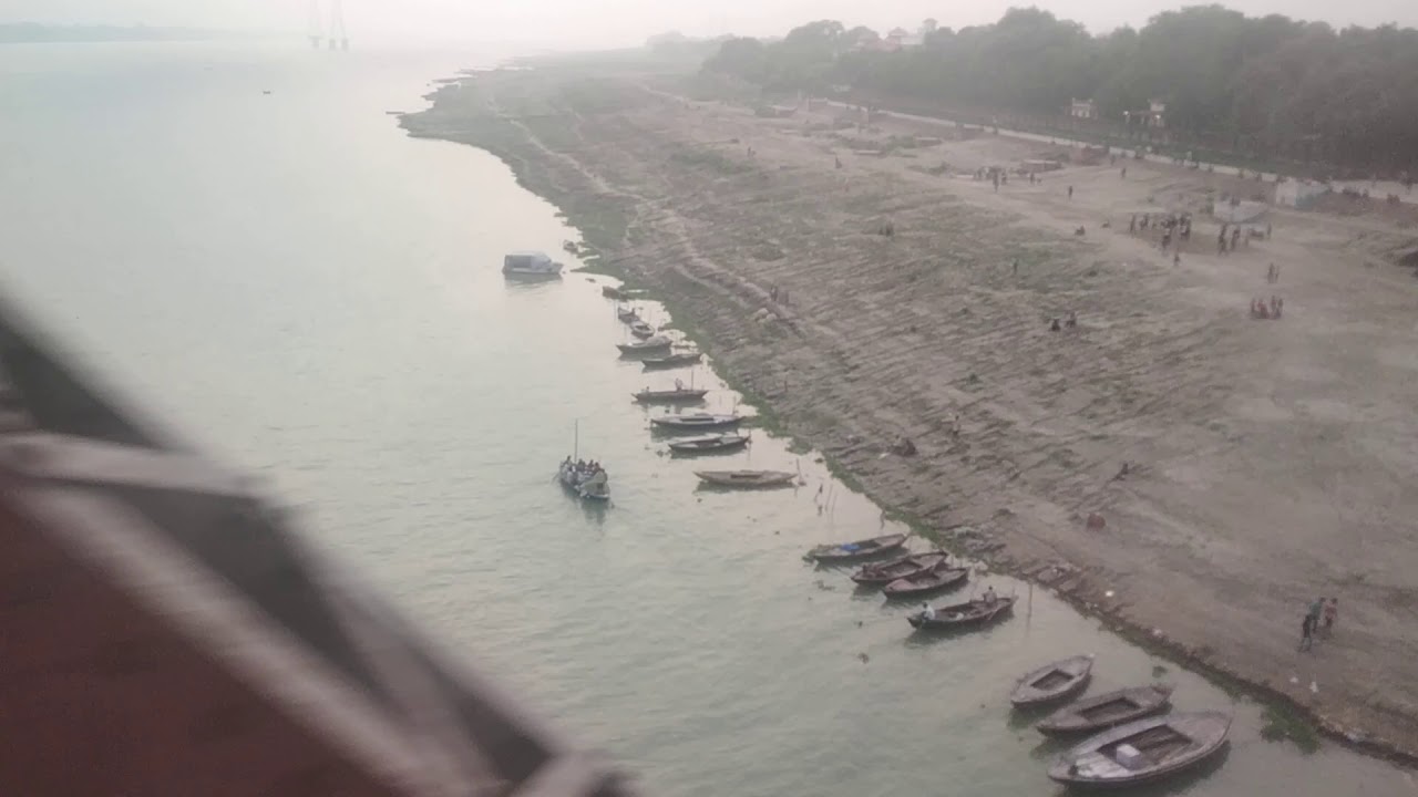 Train View of River Ganga Near Kashi Varanasi - YouTube