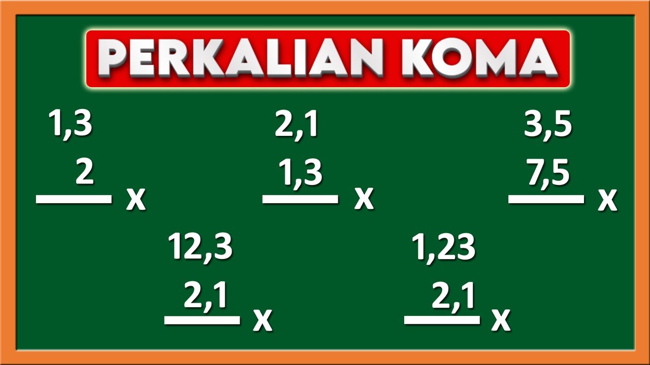 Cara Perkalian Bersusun Koma - YouTube