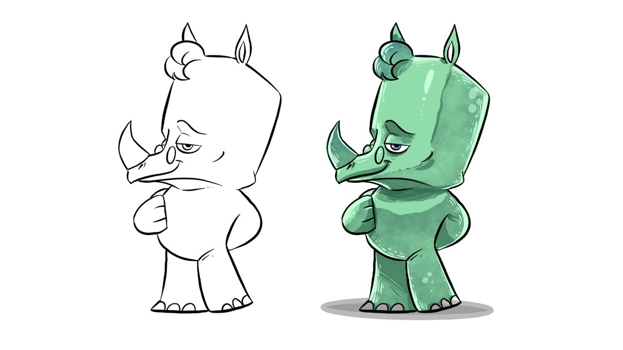 How to draw Zooba | Zac Rhino - YouTube