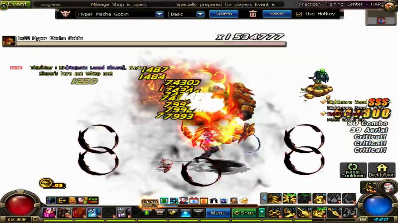 Dungeon Fighter Online ~Kunoichi Awakening Skill: Circles of Inferno~ - YouTube