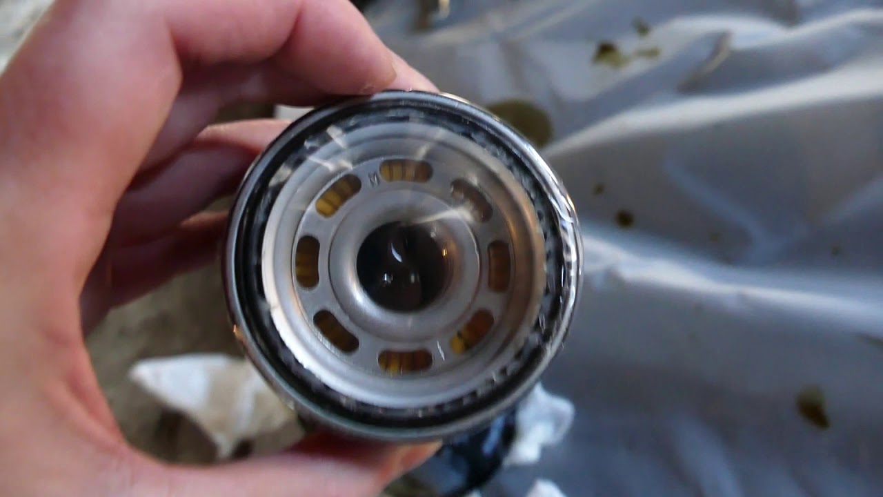 Factory oil filter vs North American OEM filter - YouTube