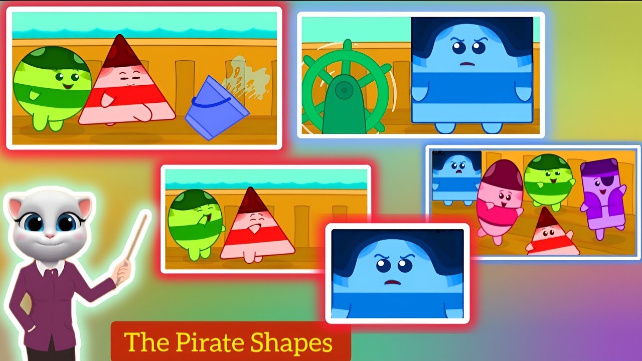 The Pirate Shapes - Fun Learning Adventure for Kids | Discover Shapes ...