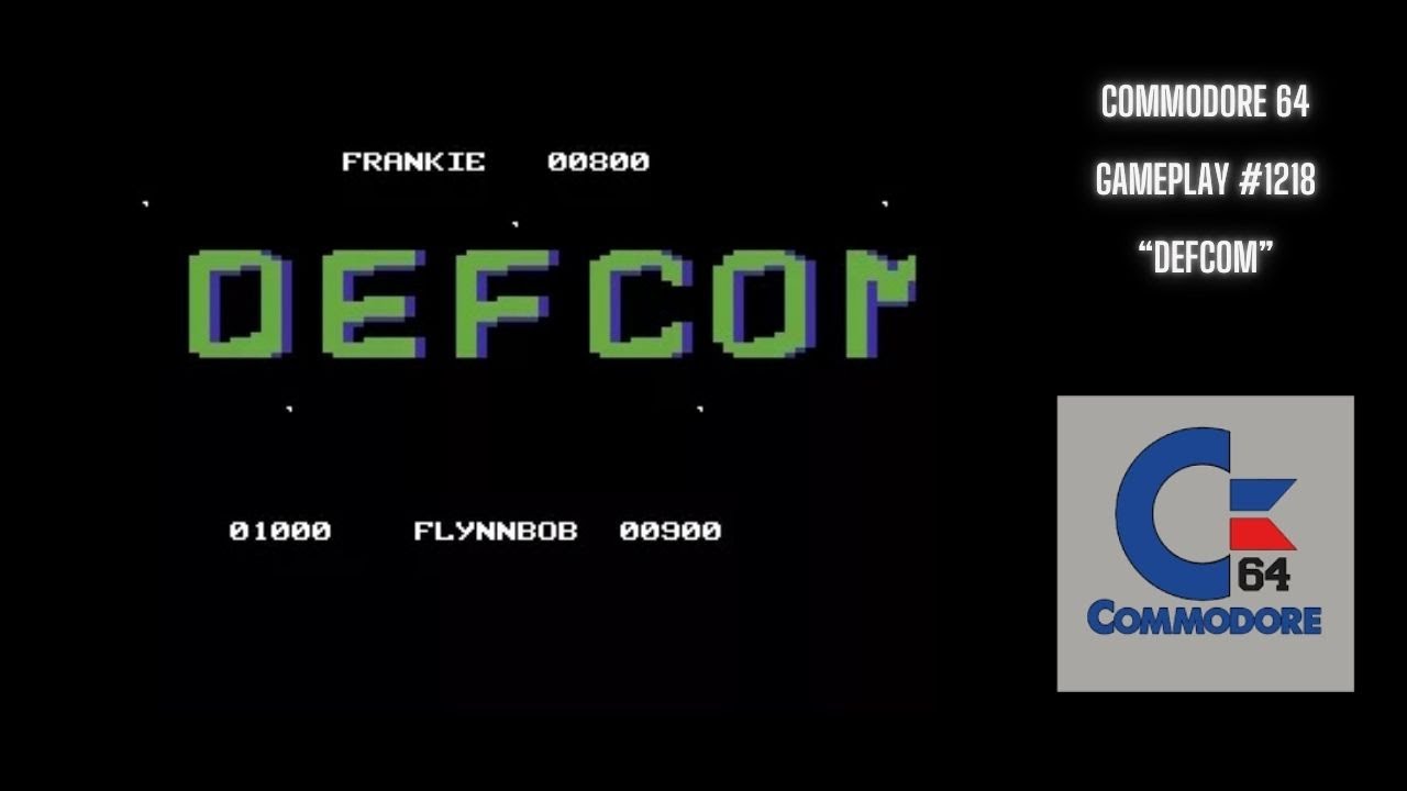 Defcom (Commodore 64 / Gameplay #1218) - YouTube