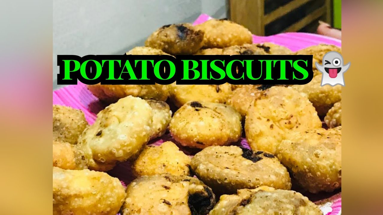 Potato biscuits 👻👻 - YouTube