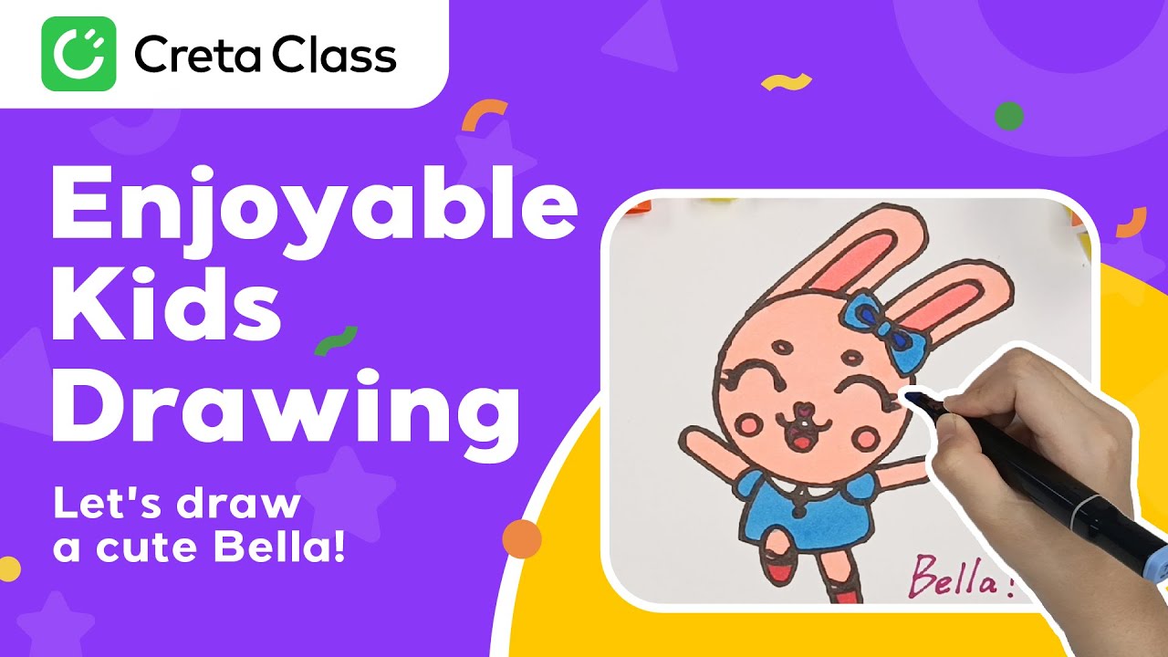 Enjoyable Kids Drawing: Let's draw a cute Bella | Kids Guidance & Creta ...