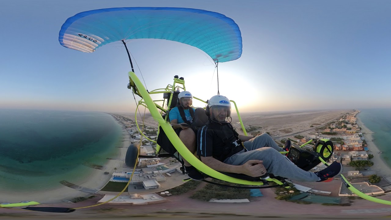 Flying over Bnaider area @poweredparachute - YouTube