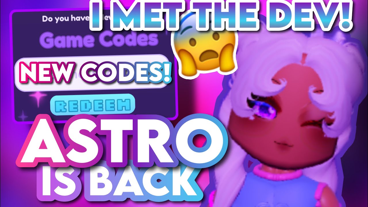 ASTRO RENAISSANCE IS BACK!!⭐️🪐GAME CODES! 50k MOONSTONES, I MET ONE OF ...