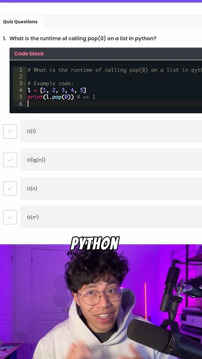 Tricky python question 🤪 #computerscience #softwareengineer #python #stem #coding - YouTube