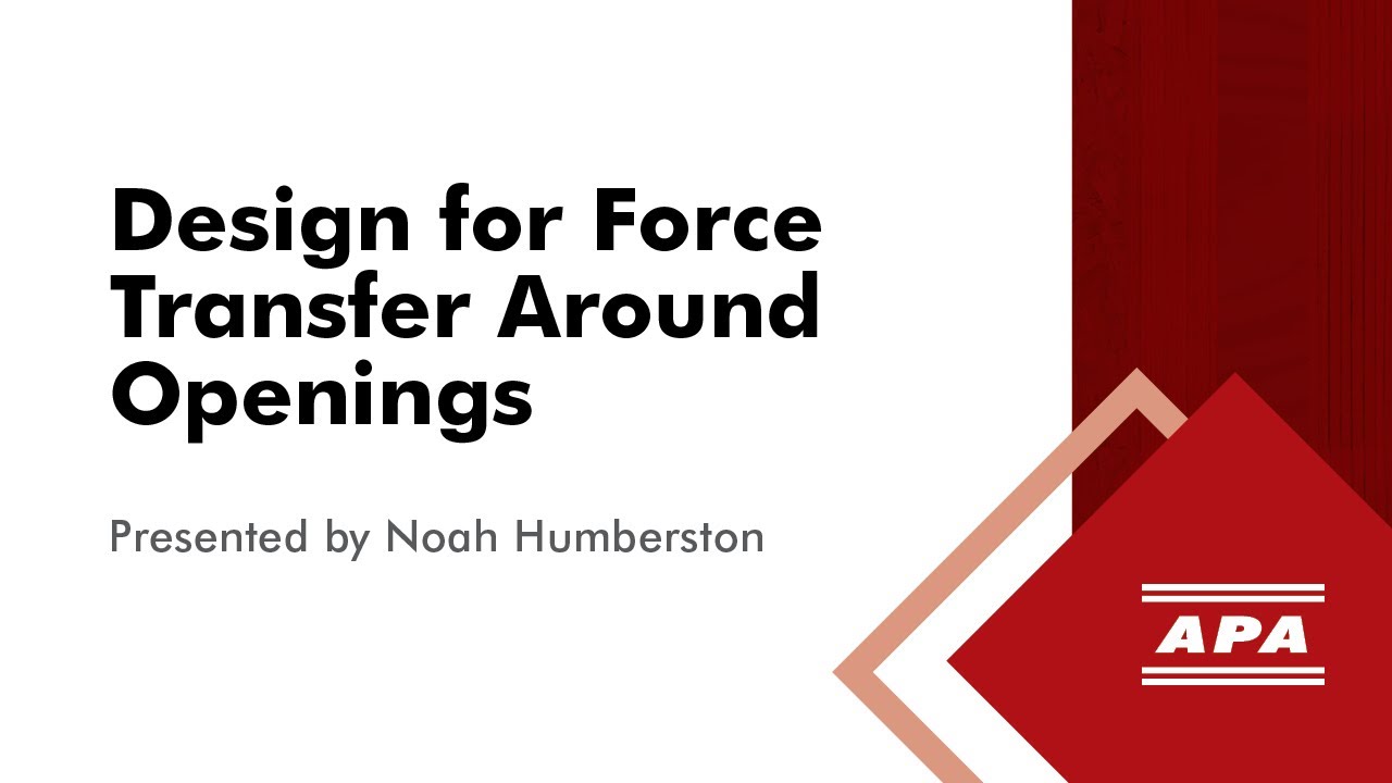 Design for Force Transfer Around Openings (FTAO) - YouTube