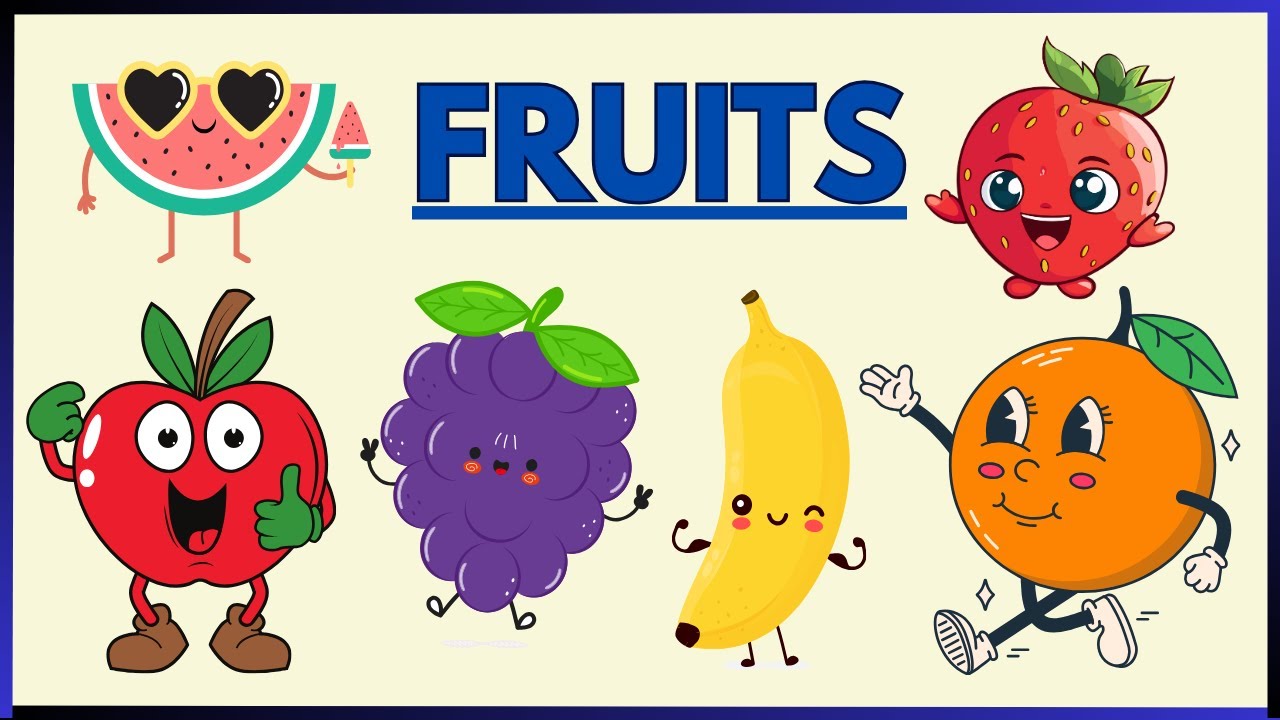 LEARN FRUITS NAME IN ENGLISH | EDUCATIONAL VIDEO FOR PRESCHOOLERS ...