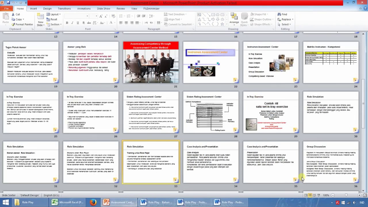 4 HR Management Masterclass 1 Modul Kursus Video 07 Instrumen Role ...