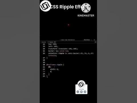 CSS Rippel Animation | Html Css JavaScript | Dev Area #shorts - YouTube