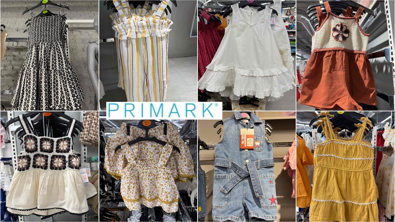 Primark kids girls clothes 1-8 years new collection / June 2025 - YouTube