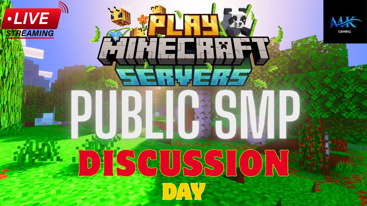 BIG DISCUSSION FOR PUBLIC SMP MINECRAFT LIVE || ROAD TO 200 SUBSCRIBERS ...