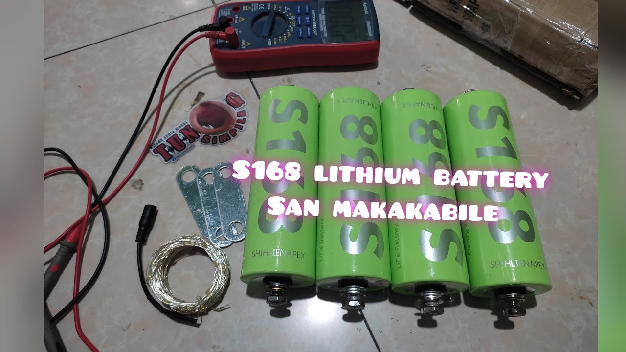 S168 lithium battery - YouTube
