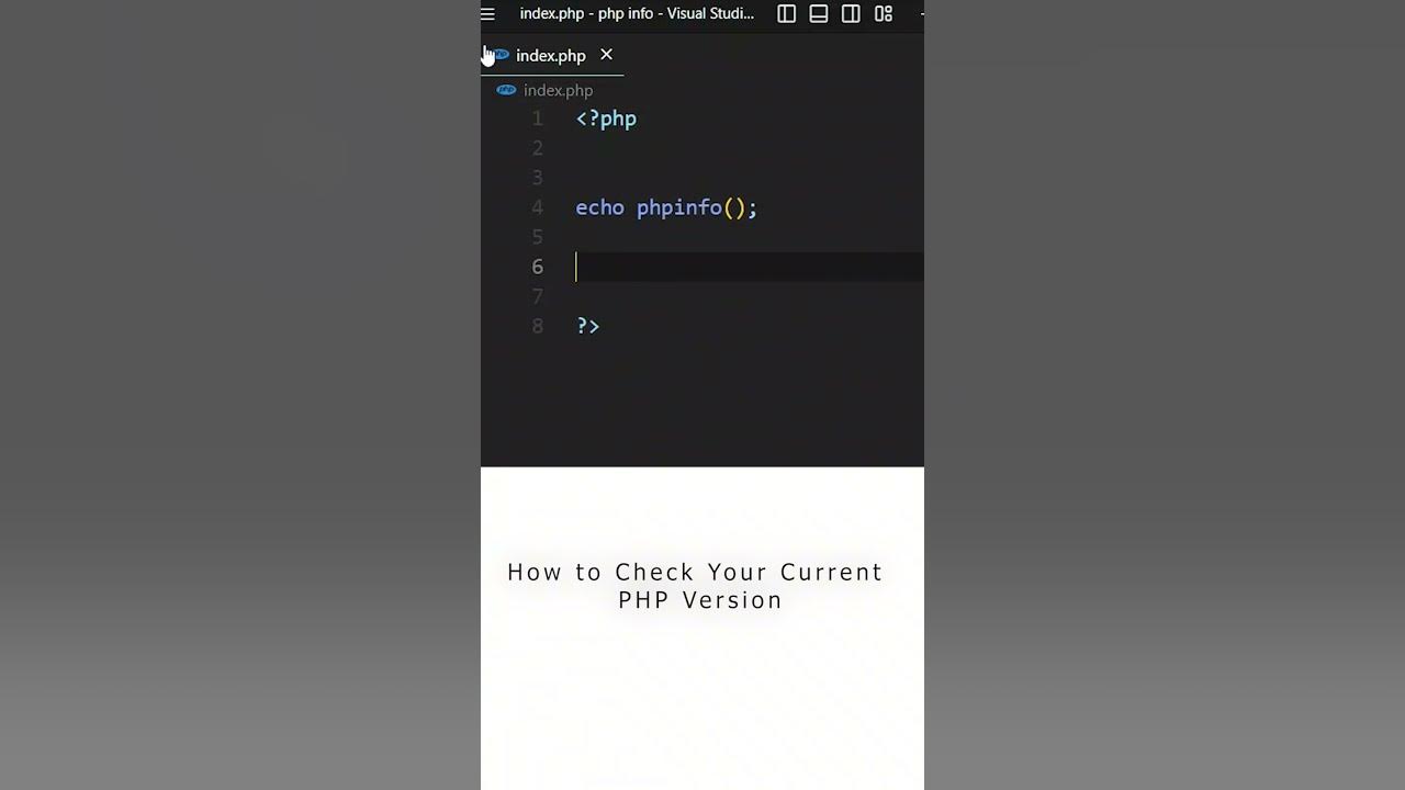 How to Check Your PHP Version #shortsfeed #shorts #youtubeshorts #short #php_interview#code_camp ...