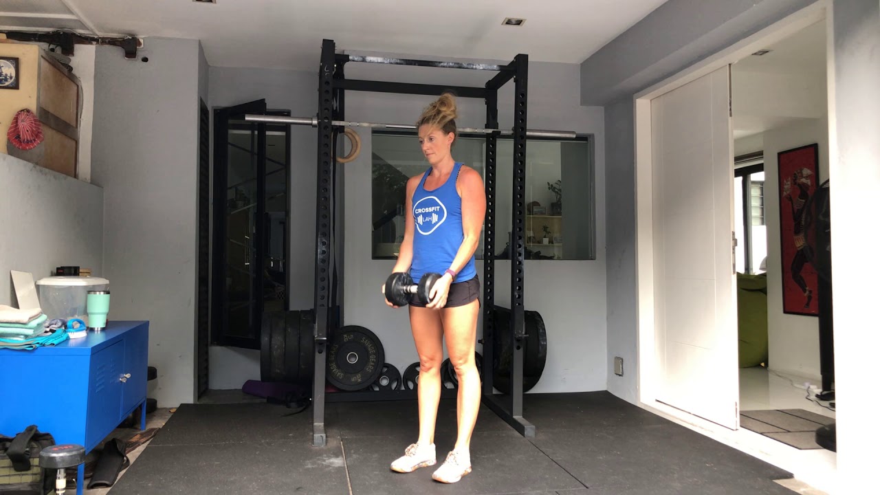 Single DB Curls - YouTube