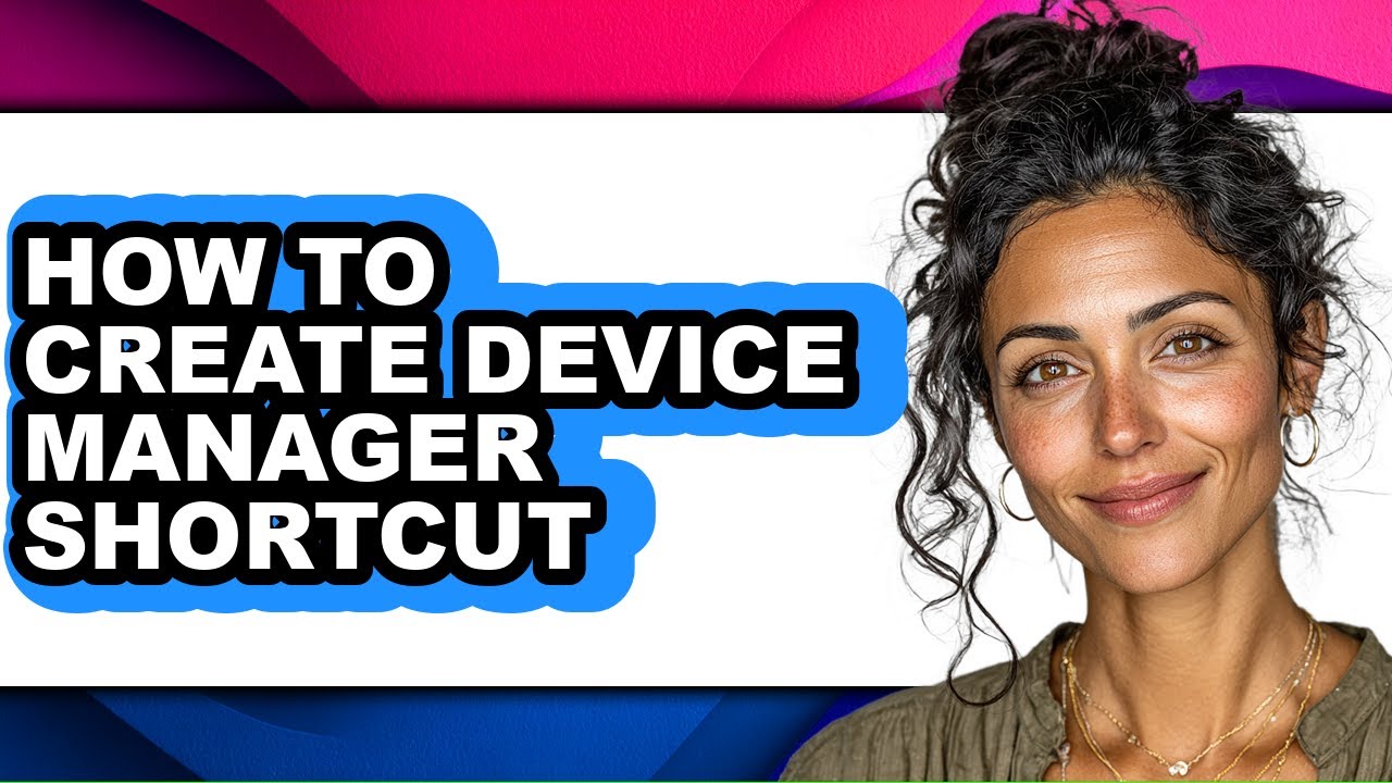How to Create Device Manager Shortcut (full Guide) - YouTube