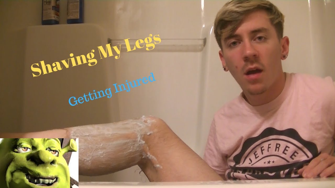 Shaving My Legs For The First Time! [I hurt myself] - YouTube